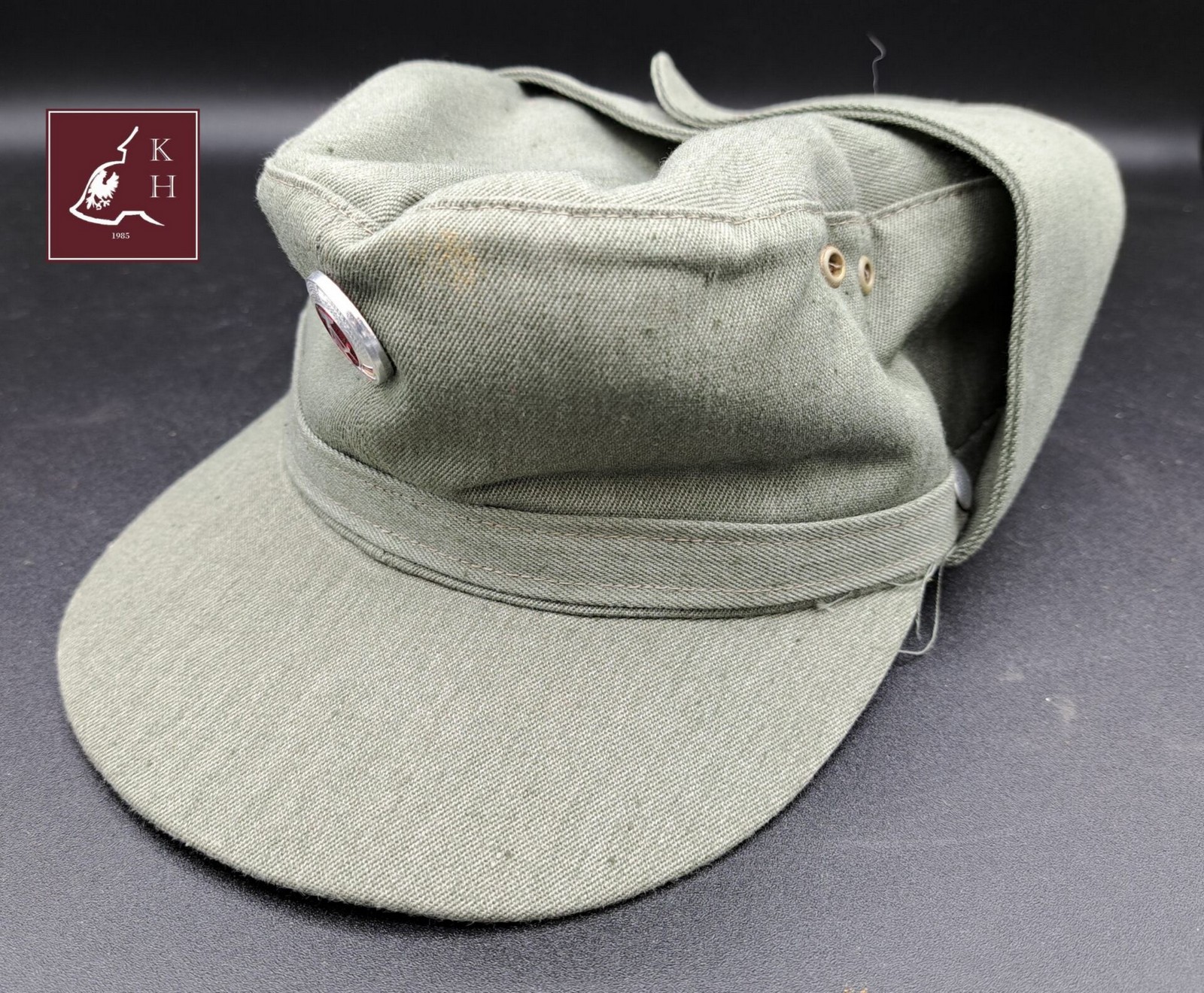 NVA DDR GERMAN VISOR CAP - SIZE 59 - Karl Häuser