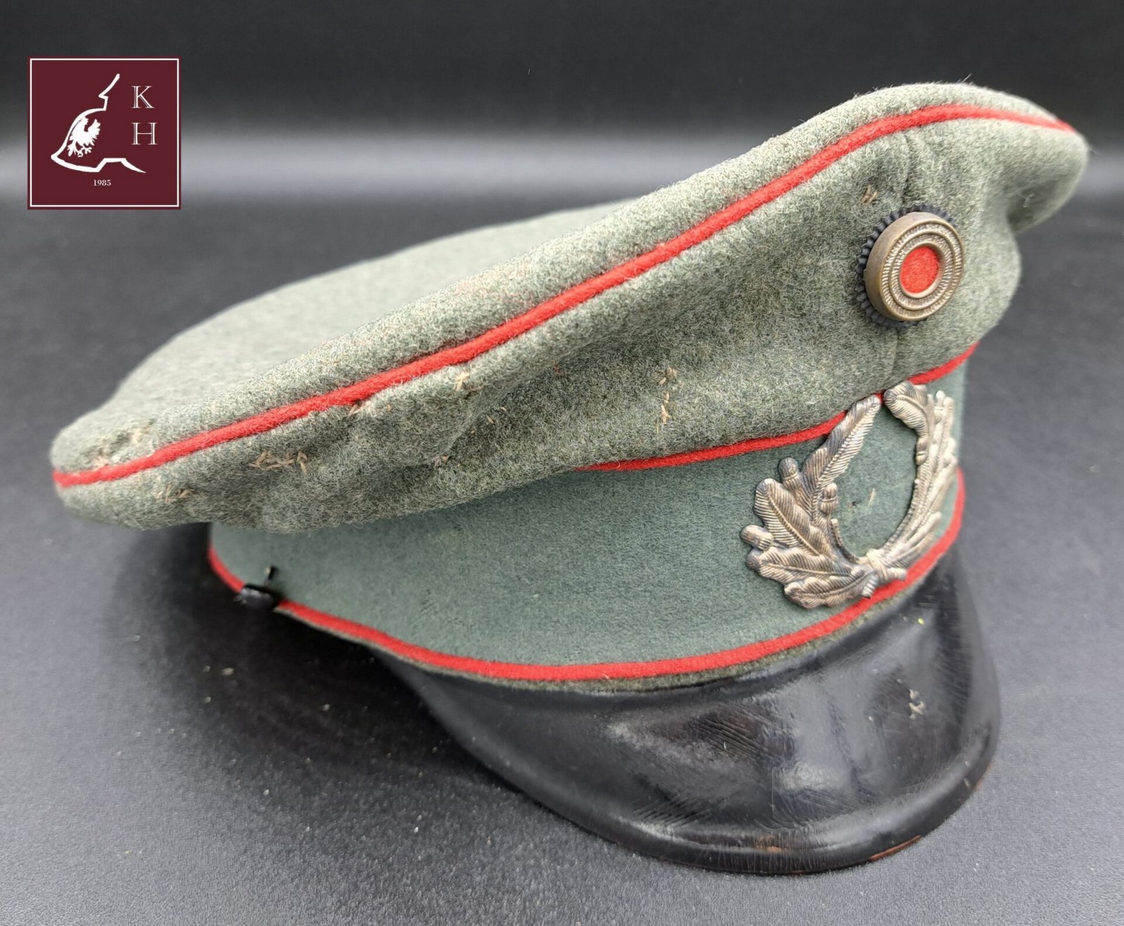 Reichswehr Schirmmütze M 1916 für einen Offizier Artillerie - Karl Häuser