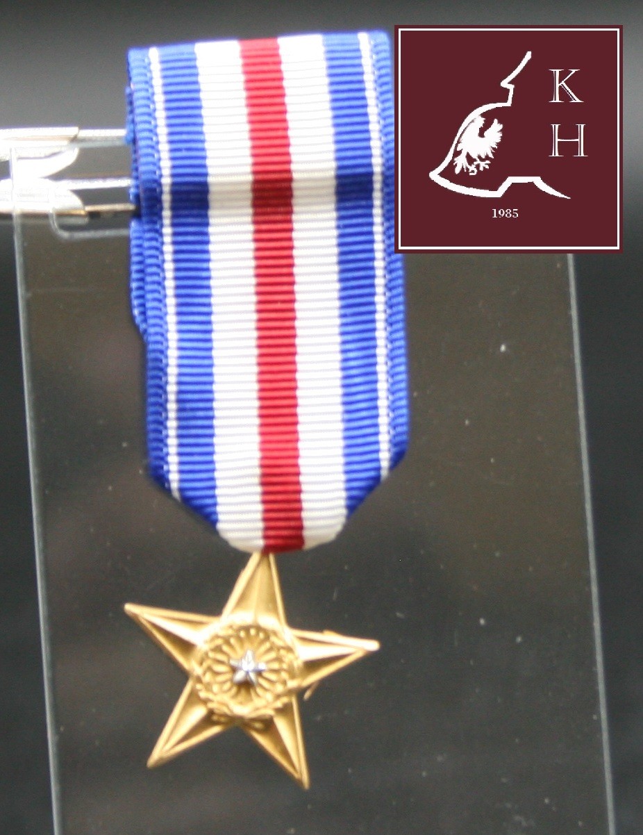 US Silver Star Medal (SSM) - SMALL SIZE (MIGNON) - Karl Häuser