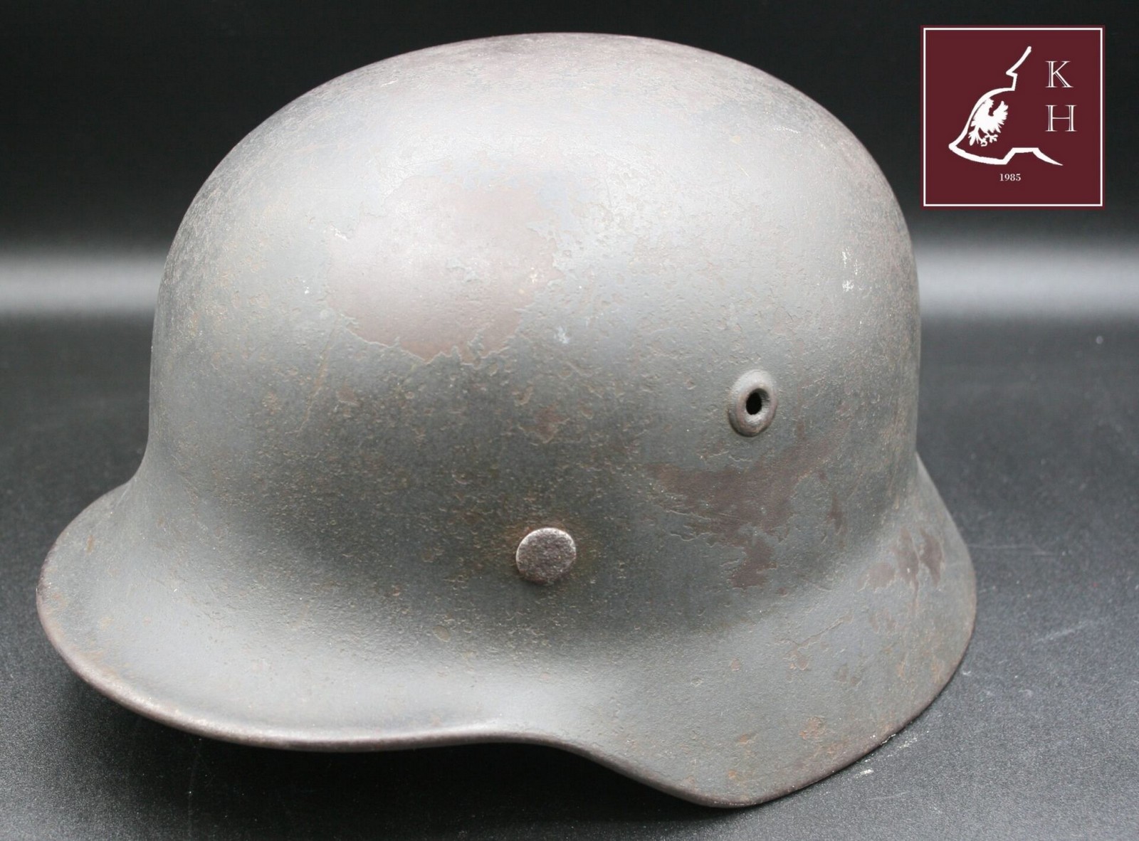 German M40 Helmet - Graublau farbe - Karl Häuser