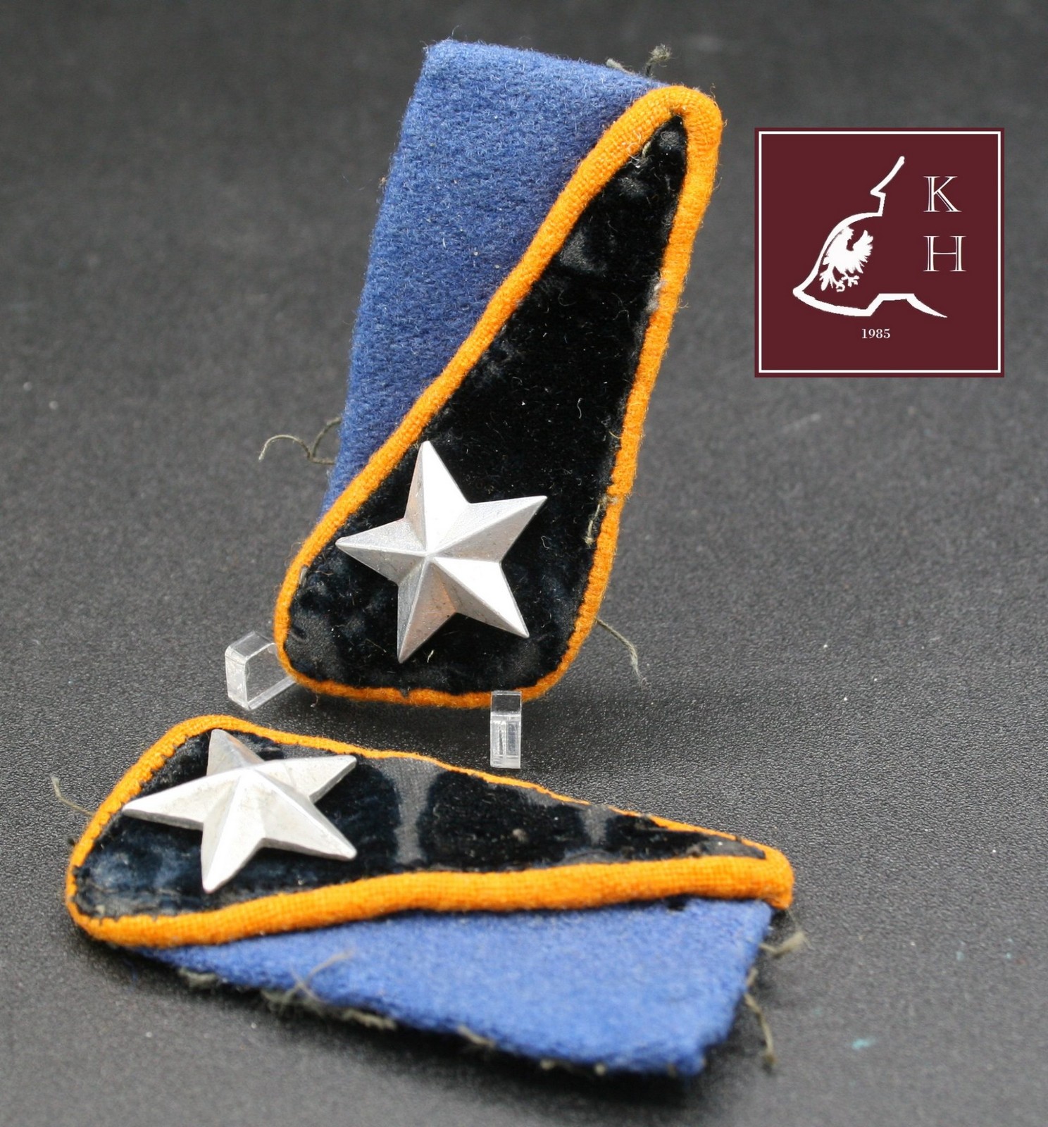 ITALIAN ROYAL ARMY WW2 COLLAR TABS - SELF PROPELLED ARTILLERY - Karl Häuser