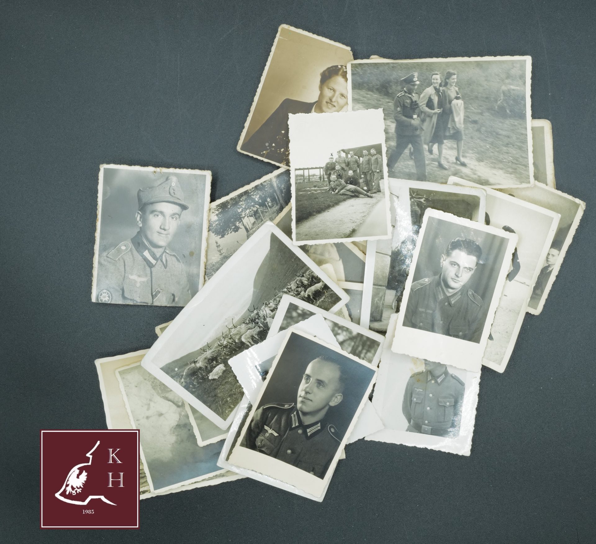 Lot of 20 photos from the family of a Heer soldier – assorted sizes and ...