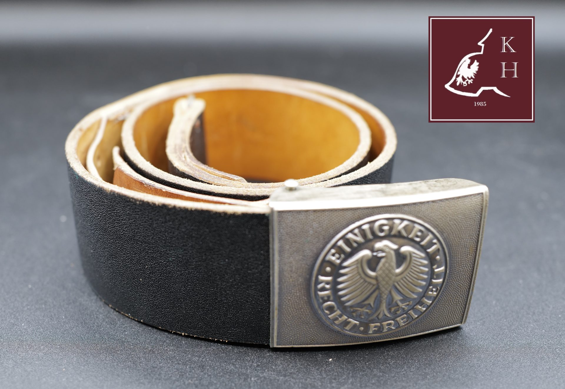 German Army leather belt - Bundeswehr - Karl Häuser