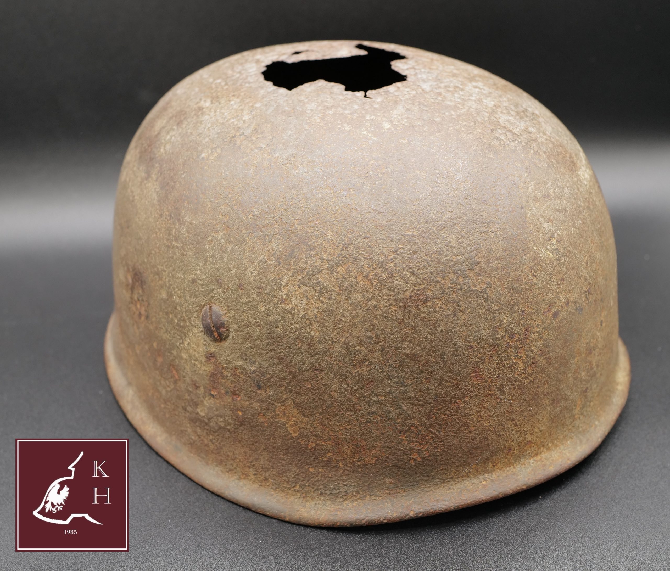 German Paratrooper M38 Helmet Shell - Fallschirmjäger Helm - Karl Häuser