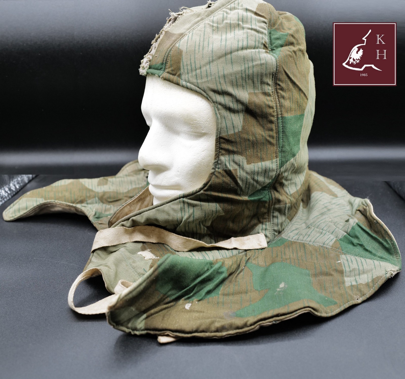 Wehrmacht Tarnkapuze - reversible german hood - Karl Häuser