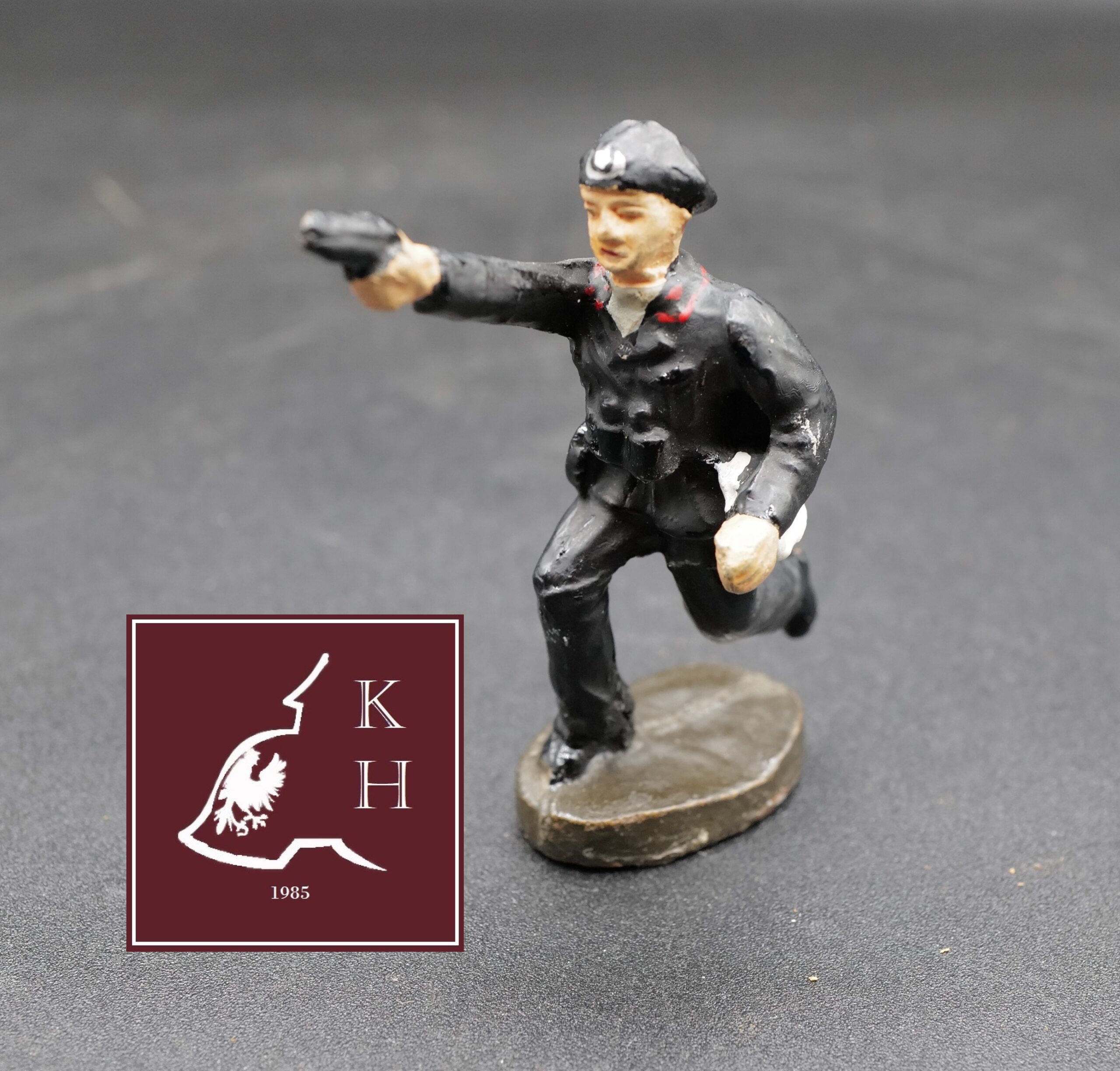 GERMAN TOY SOLDIER IN PANZER UNIFORM - Karl Häuser