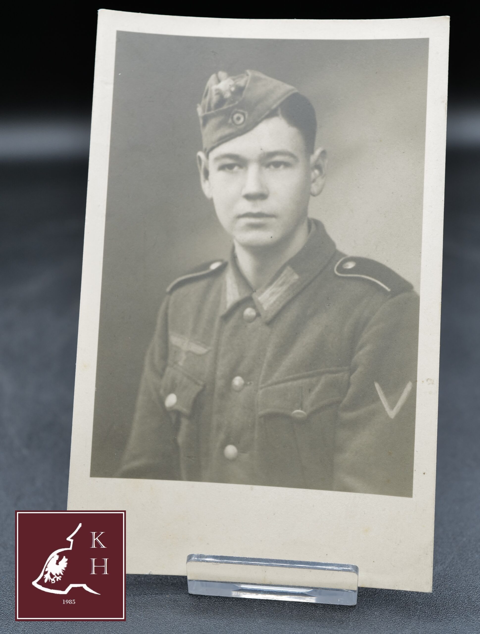 Portrait postcard of a german soldier in ww2 - Karl Häuser