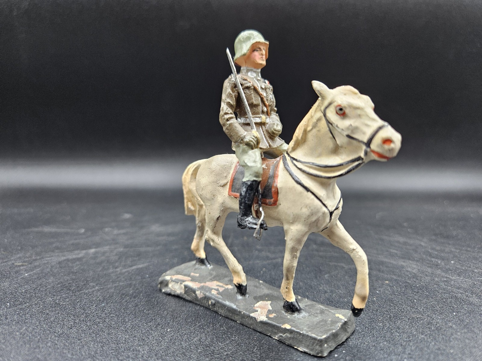 Elastolin - Heer Offizier auf Schrittpferd - Karl Häuser