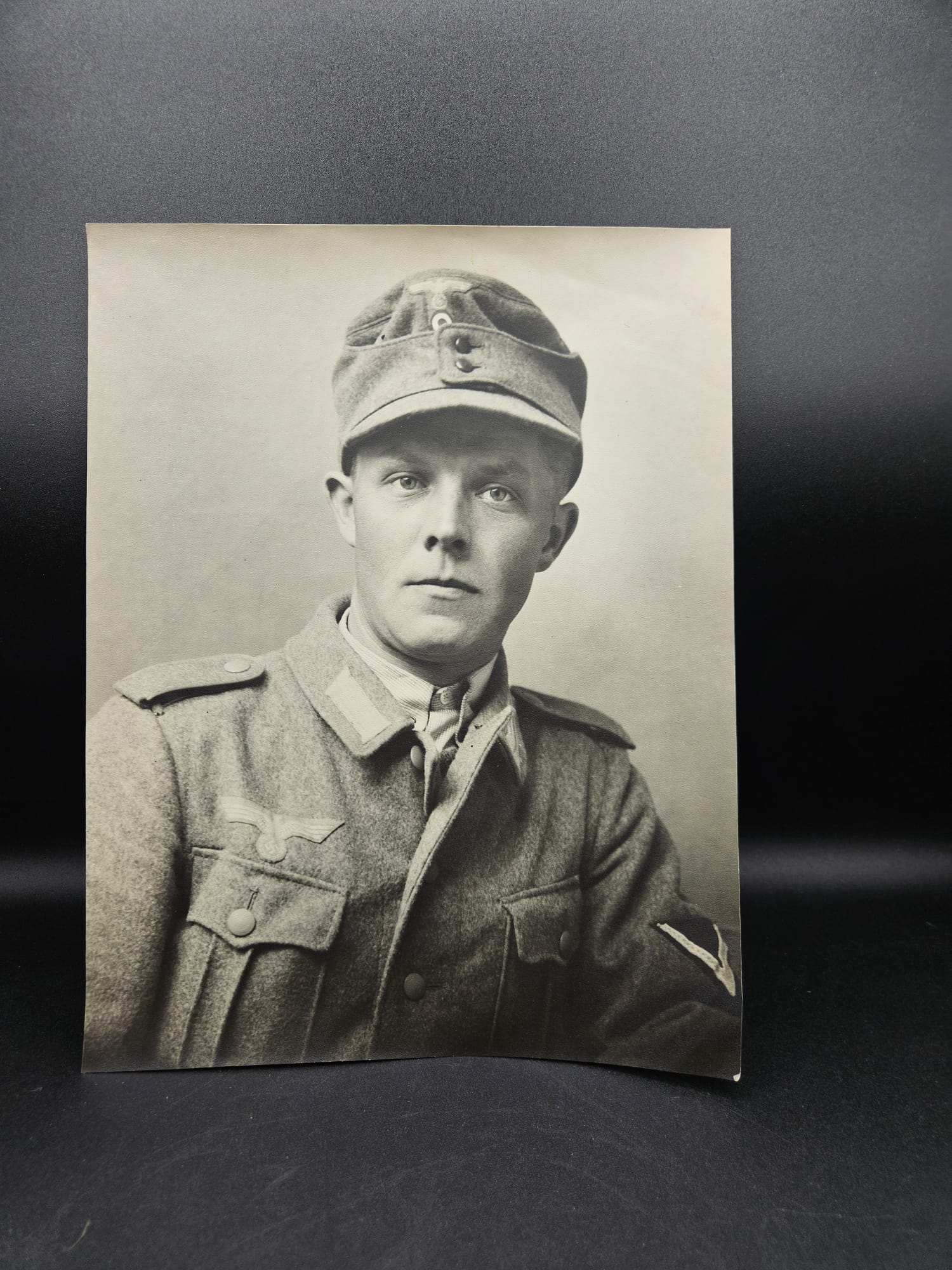 Big Portrait of a german soldier in Berchtesgaden during ww2 - Karl Häuser